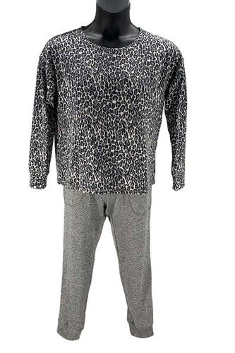 Splendid Printed Hacci Lounge Set Grey Animal | eBay