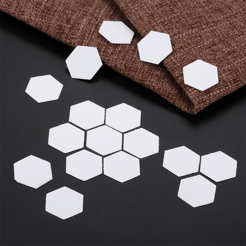 5 Size Hexagon Paper Piece Templates 100Pcs fits For Garment Fabric ...