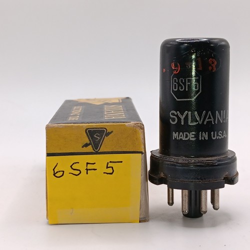 Sylvania 6SF5 Vacuum Tube CV1972 AM Broadcast Radio Amp Mixers TV/Radio ...