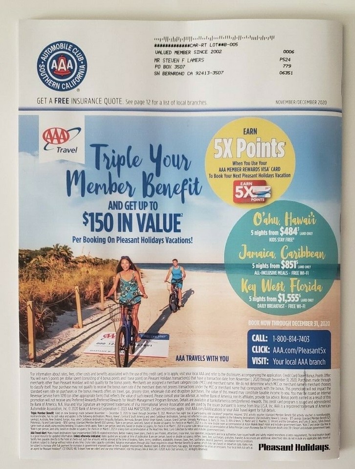 WESTWAYS Magazine for Auto Club Members "Hall Of Fame" November / Dec ...