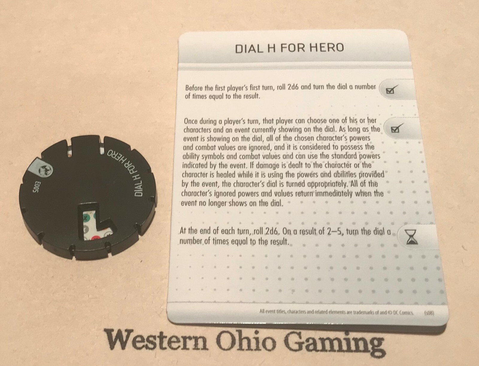 Heroclix Dial H For Hero #E005 USED DC Crisis Event Dial Single Figure ...