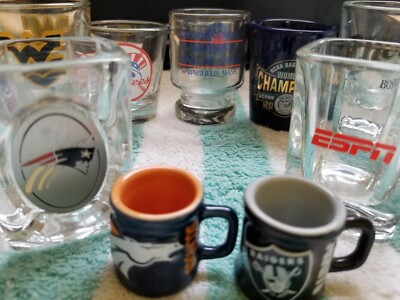 Sport Team Shot Glasses (Variety) of a 13 Piece Collection | eBay