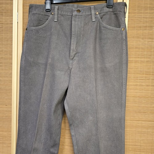Starched Wrangler Men's Jeans Dusty Plum Grey Size 34x38 Tall Leather ...