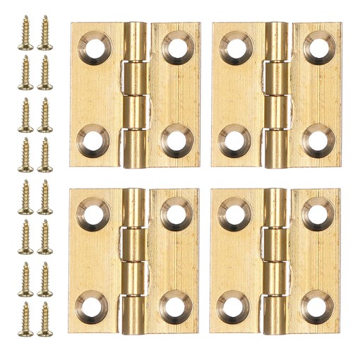 Small Hinges for Wooden Box, 4 Pcs Quality Brass Mini Hinges for Crafts ...