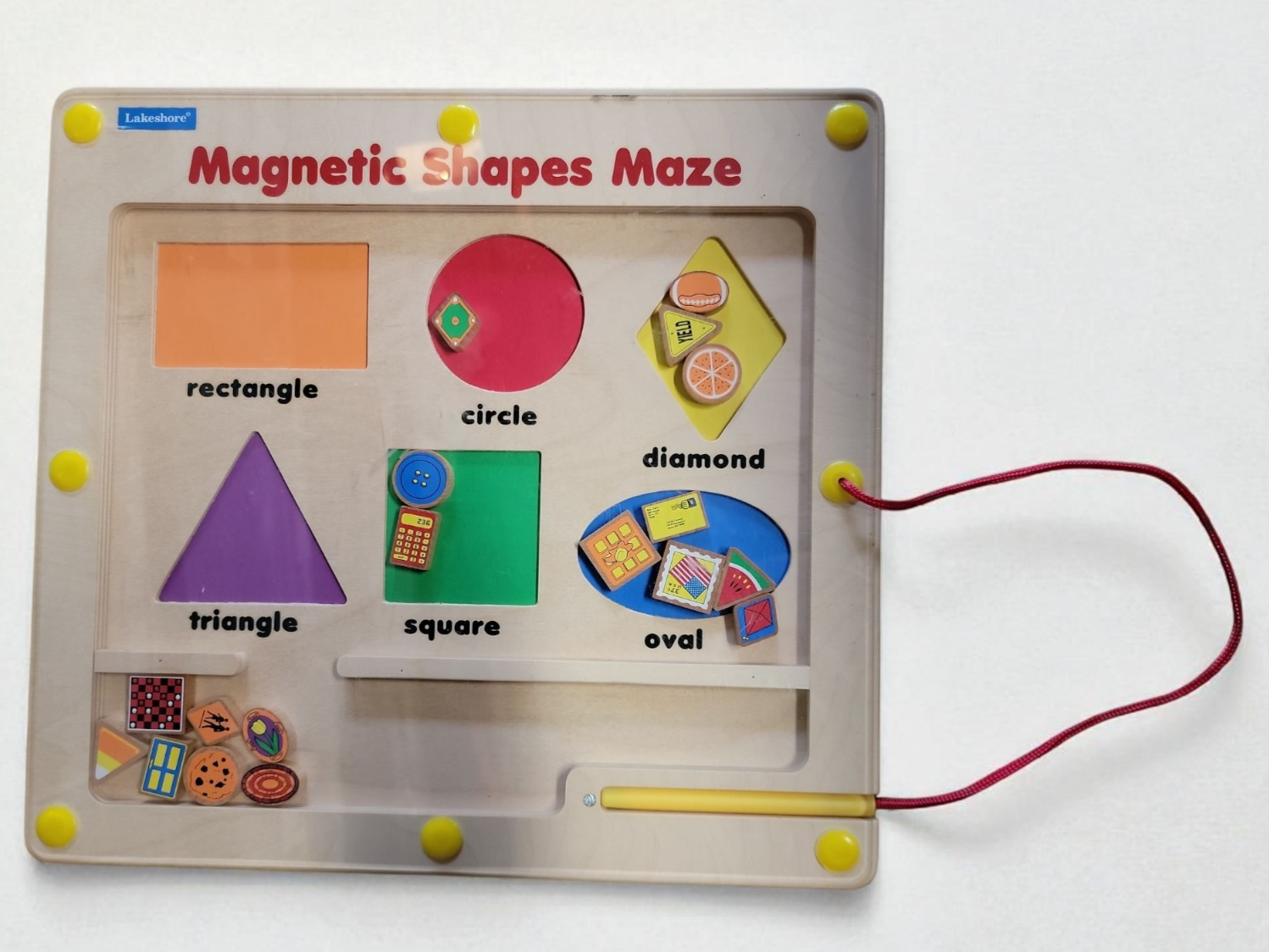Lakeshore Learning Magnetic Shapes Maze 13" x 13" Wood | eBay