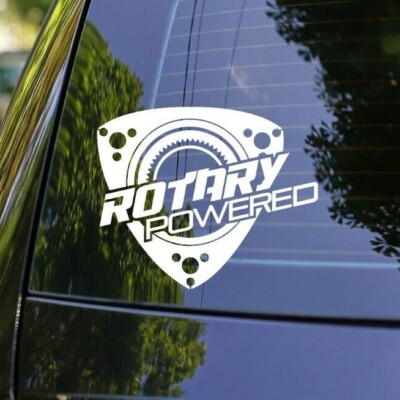 Rotary Powered Wankel Silhouette Car Decal Sticker for Mazda RX7 FD 12A ...