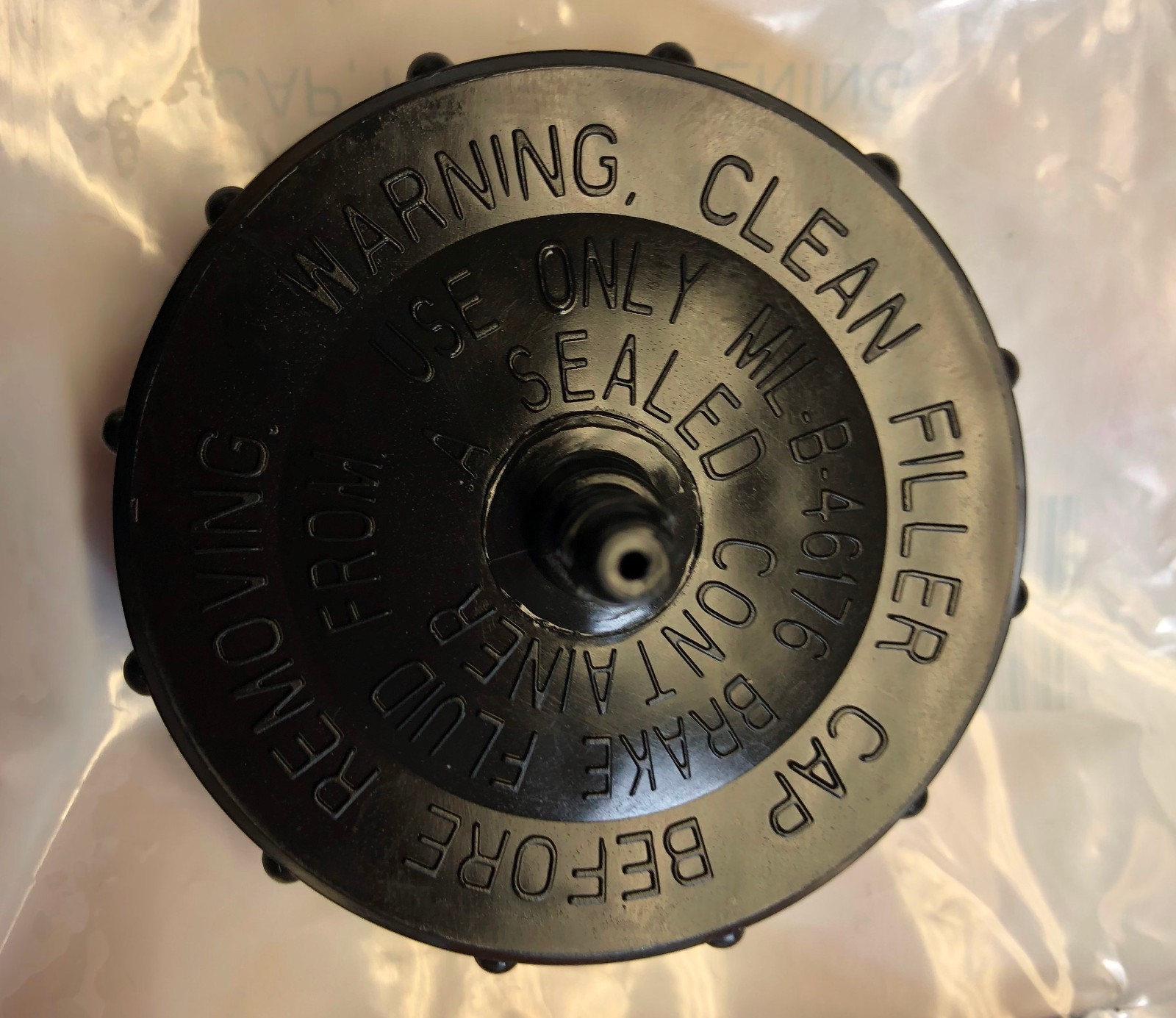 Military Surplus Filler Opening Cap, Brake Fluid NSN 2590-01-566-0122 P ...