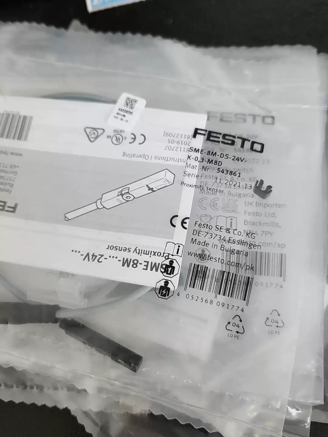 Festo SME-8M-DS-24V-K-0,3-M8D Proximity Sensor for sale online | eBay