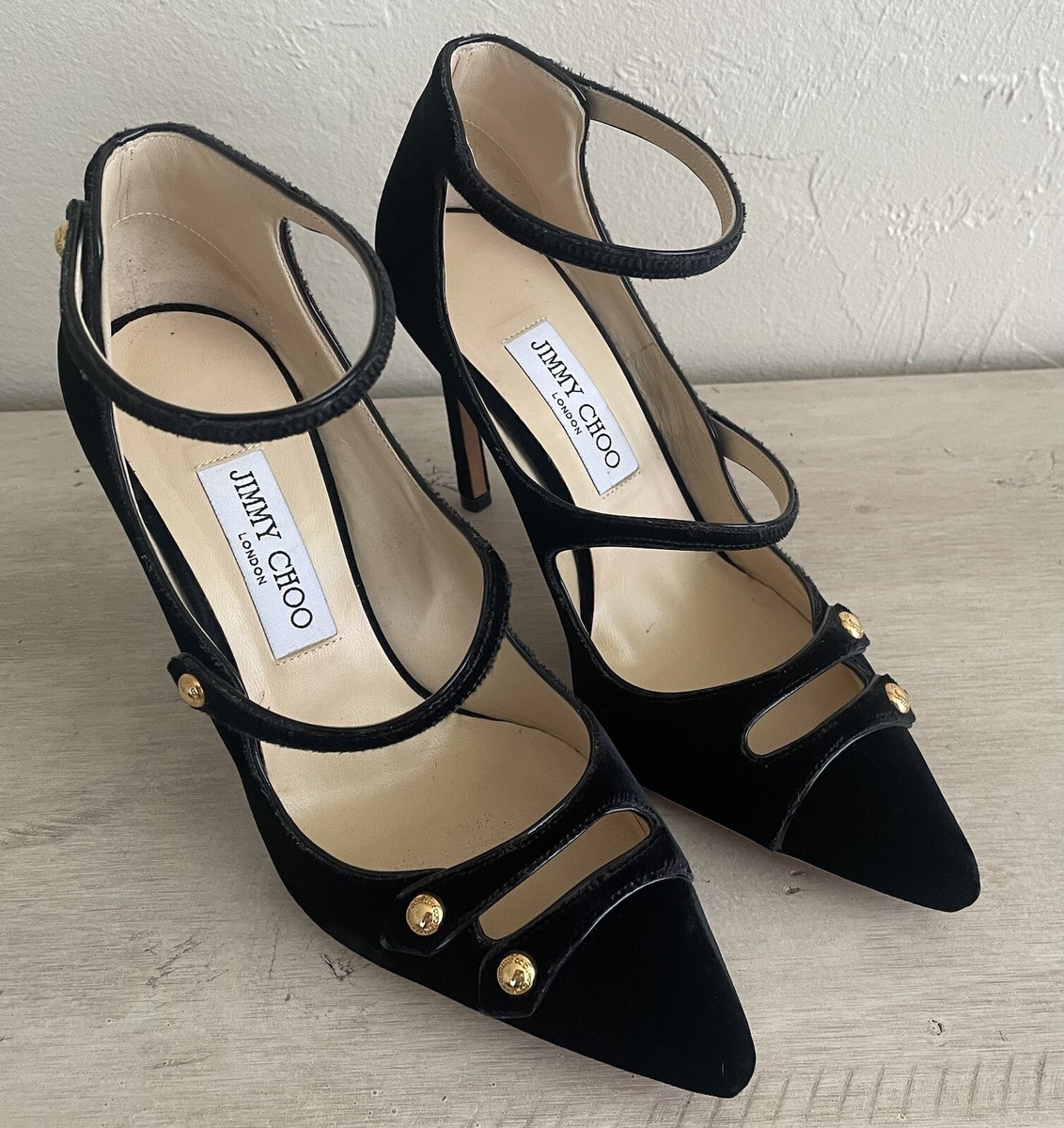 Jimmy Choo Velvet Lacey Mary Jane Pumps 8.5 | eBay Jimmy Choo Velvet Lacey Mary Jane Pumps 8.5 | eBay