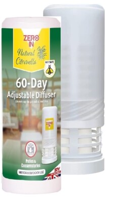 Zero In 60 Day Citronella Diffusers Portable Fly Insect Killer ...