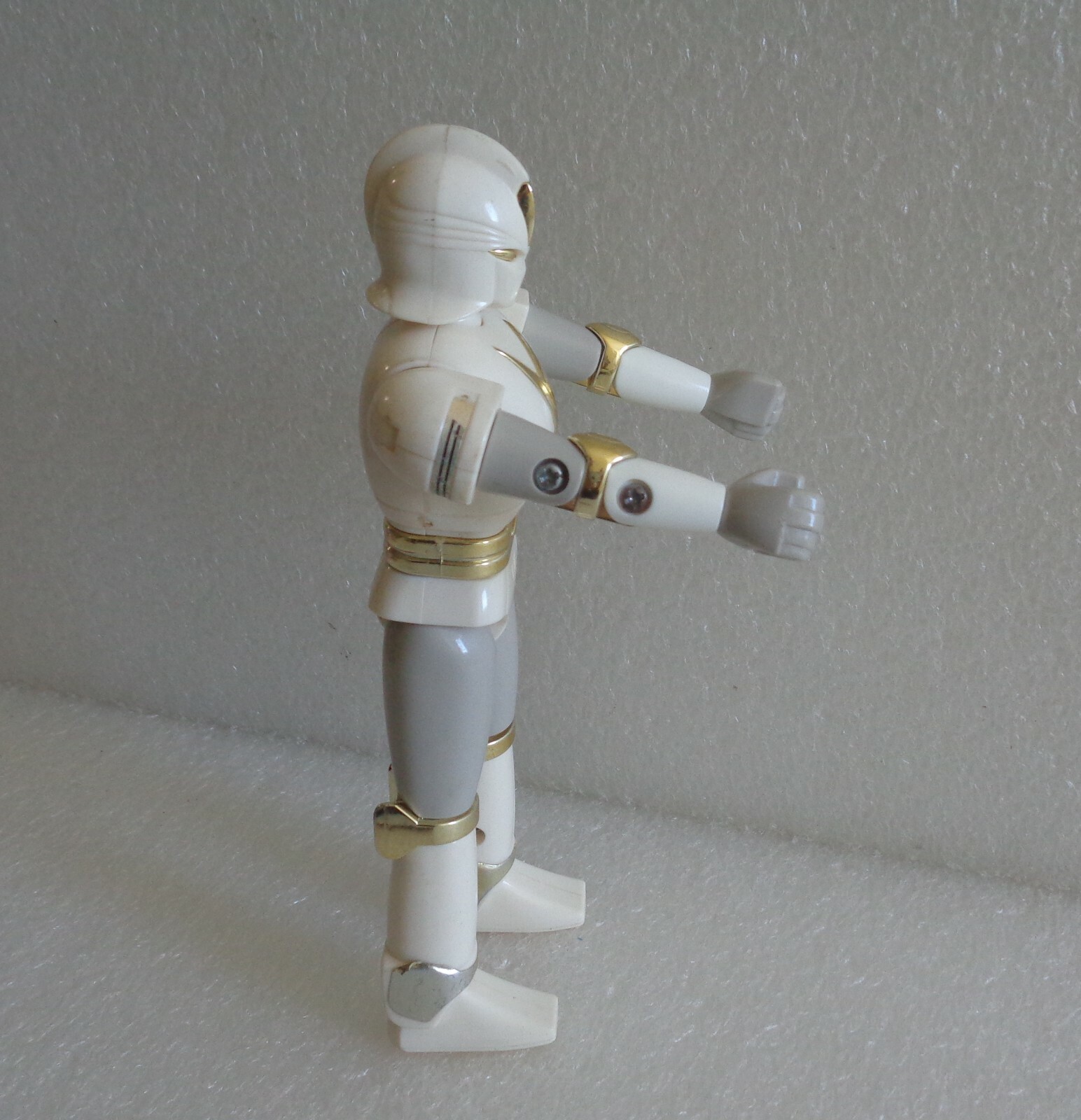 BANDAI 1995 1996 MIGHTY MORPHIN POWER RANGERS WHITE BATTLE BORG w ...