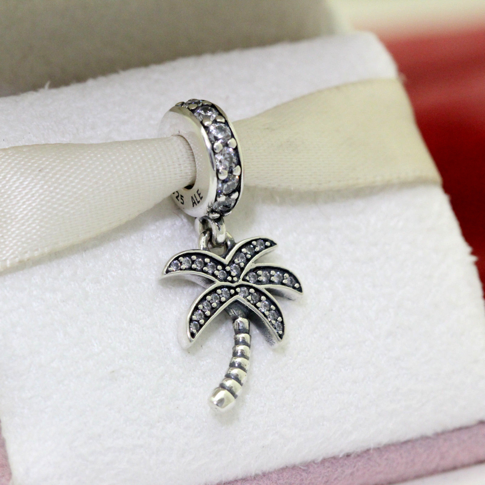New Authentic Pandora Sparkling Palm Tree 791540CZ Hawaii Beach ...