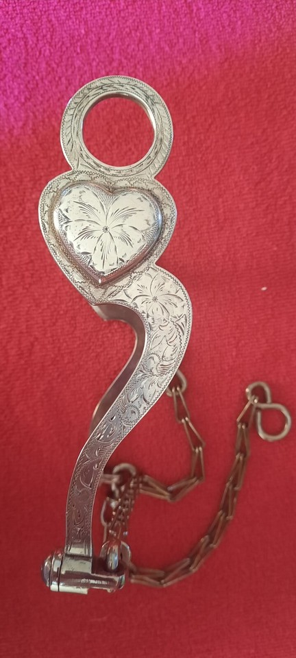 Vintage Sterling Silver Heart Bit Horse Bit Valentines Gift. | eBay