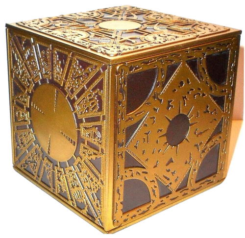 HELLRAISER Neca Reel Toys 2003 PUZZLE BOX cube 100% COMPLETE build a ...