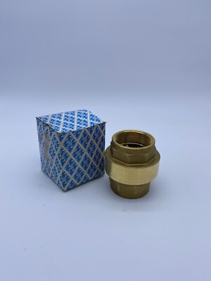 ProFlo PFXSCVK Euroblock 1 1/2" Brass Low Lead Spring Check Valve 400 ...