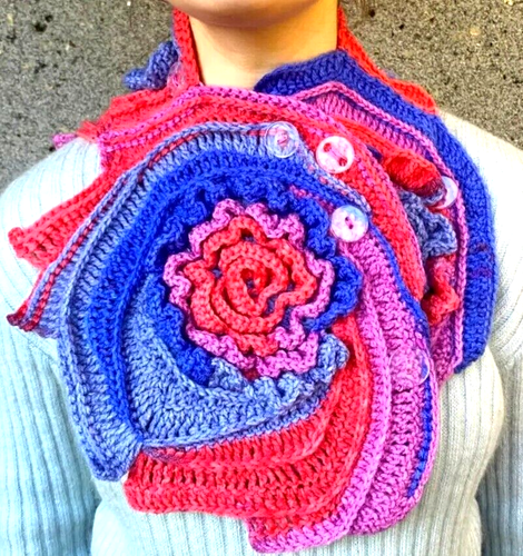 Women neck scarf Soft neck wrap Fashion neck shawl Flowers neck scarf ...