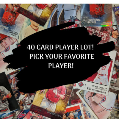 40 Card Lot Player Packs Inserts/Parallels/Rookies Pick Your Favorite ...