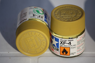 Tamiya Peinture Pot 10ml XF4 Yellow Green Mat | eBay