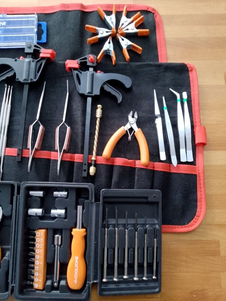 New 74pc Craft Model Hobby Tool Kit Set For Airfix Warhammer Hornby ...