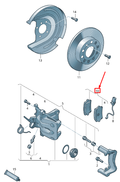 Genuine VW Amarok Crafter Rear Brake Pads 2h6698451 2H6698451A for sale ...