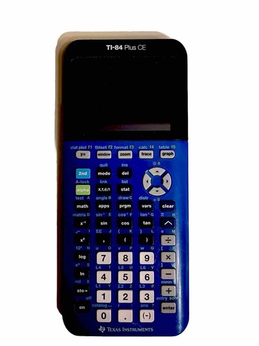 Texas Instruments TI-84 Plus CE Blue Graphing Calculator - Free ...