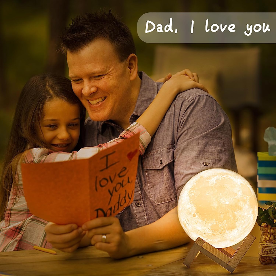 Mydethun Moon Lamp - Home Décor, with Brightness Control, LED Night ...