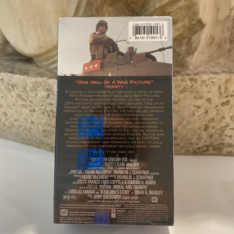 Patton (VHS, 1996, 2-Tape Set) - Brand New Sealed 86162100536| eBay