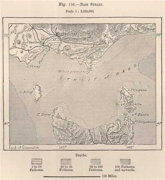Bass Strait Map
