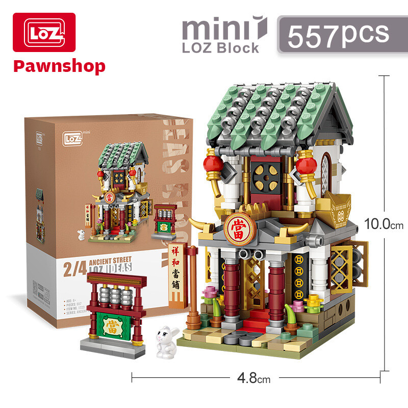 LOZ Mini Blocks Sets Food Street View Building Blocks Micro Bricks with ...
