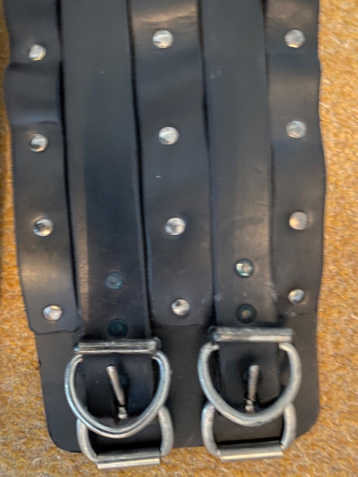 Real leather arm or leg binders Adult Slave Harness Fetish Cosplay ...
