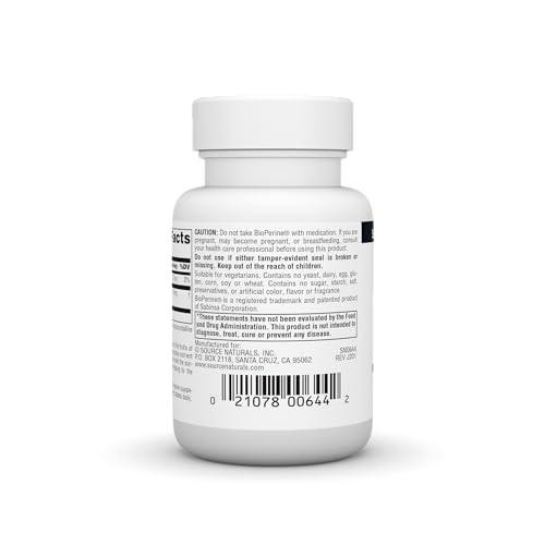 Source Naturals BioPerine - Black Pepper Fruit Extract, Promotes ...
