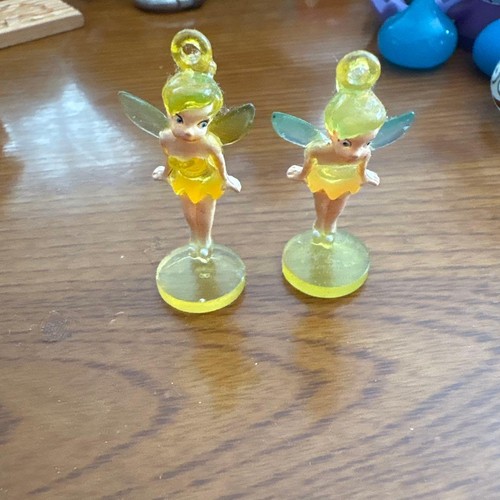 Tinker Bell Figures Set of 2 Plastic Yellow Fairy Characters | eBay