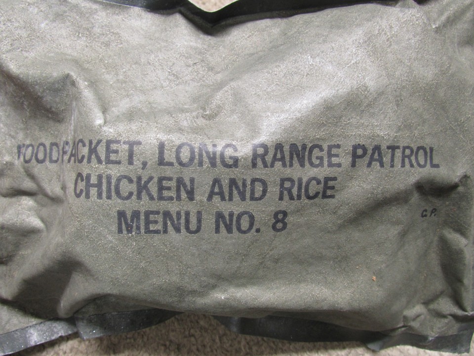 LRRP RATION EARLY VIETNAM ERA US MILITARY LONG RANGE PATROL FOOD PACKET ...