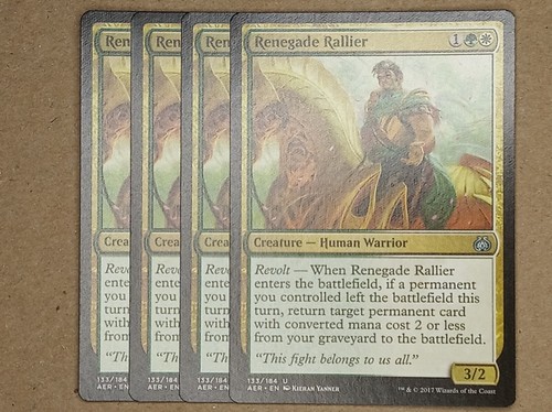 MTG Card - 4 x Renegade Rallier - Unco - Aether Revolt - NM | eBay