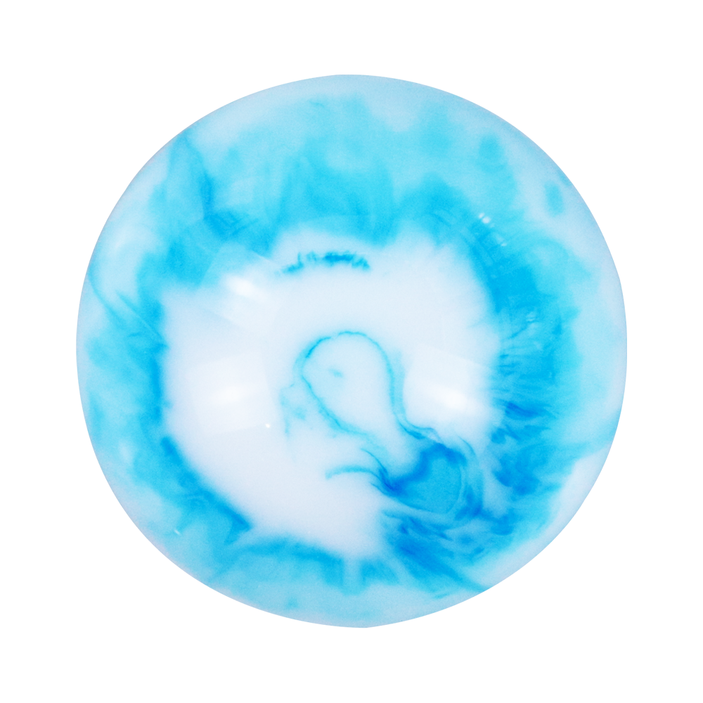 Universal JDM Pearl White/Blue Star Ball Shift Knob Manual Gear Shifter ...