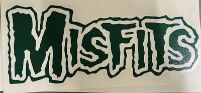 Misfits Punk rock band die cut Vinyl car decal sticker skateboard green ...
