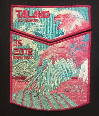 TALAKO OA LODGE 533 BSA 2022 MARIN 60th NOAC 2018 CONTINGENT 2-PATCH ...