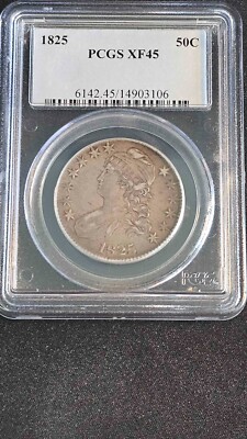1825 PCGS XF45 Capped Bust Half Dollar 50c - Circulated | eBay