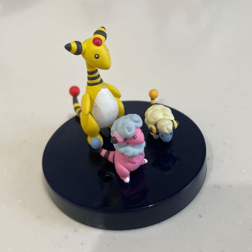 Rittai Pokemon Zukan Flaaffy Mareep Ampharos Figure Pokemon | eBay