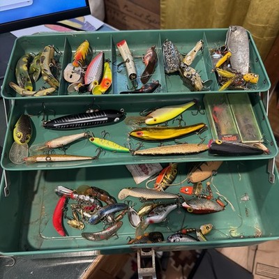 Vintage Lure Lot. Paw Paw Wotta Frog, Thin Fin, Arbogast, Kautzky ...