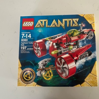 LEGO Atlantis Typhoon Turbo Sub 8060 Complete Set 197 Pieces Boxed Ages ...