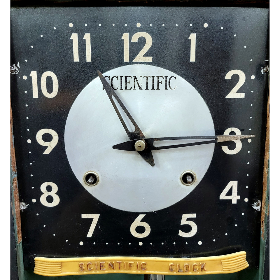 Antique Original SCIENTIFIC Collectible Clock Vintage Rare Pendulum ...