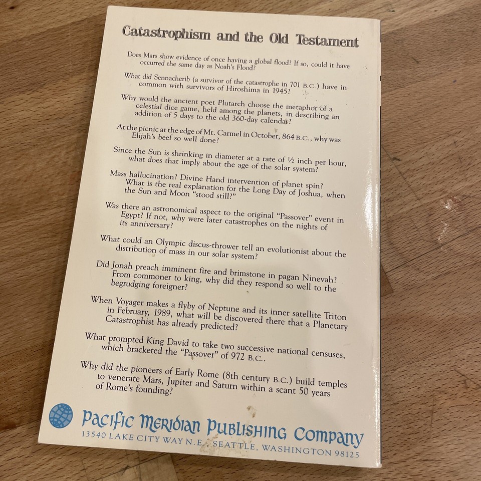 Catastrophism And The Old Testament | eBay