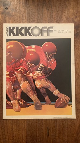 Weekend Kickoff Magazine NFL December 8 1973 CHICAGO BEARs | eBay