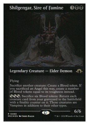 Shilgengar, Sire of Famine (etched foil) Modern Horizons 3 MTG - NM+ M ...