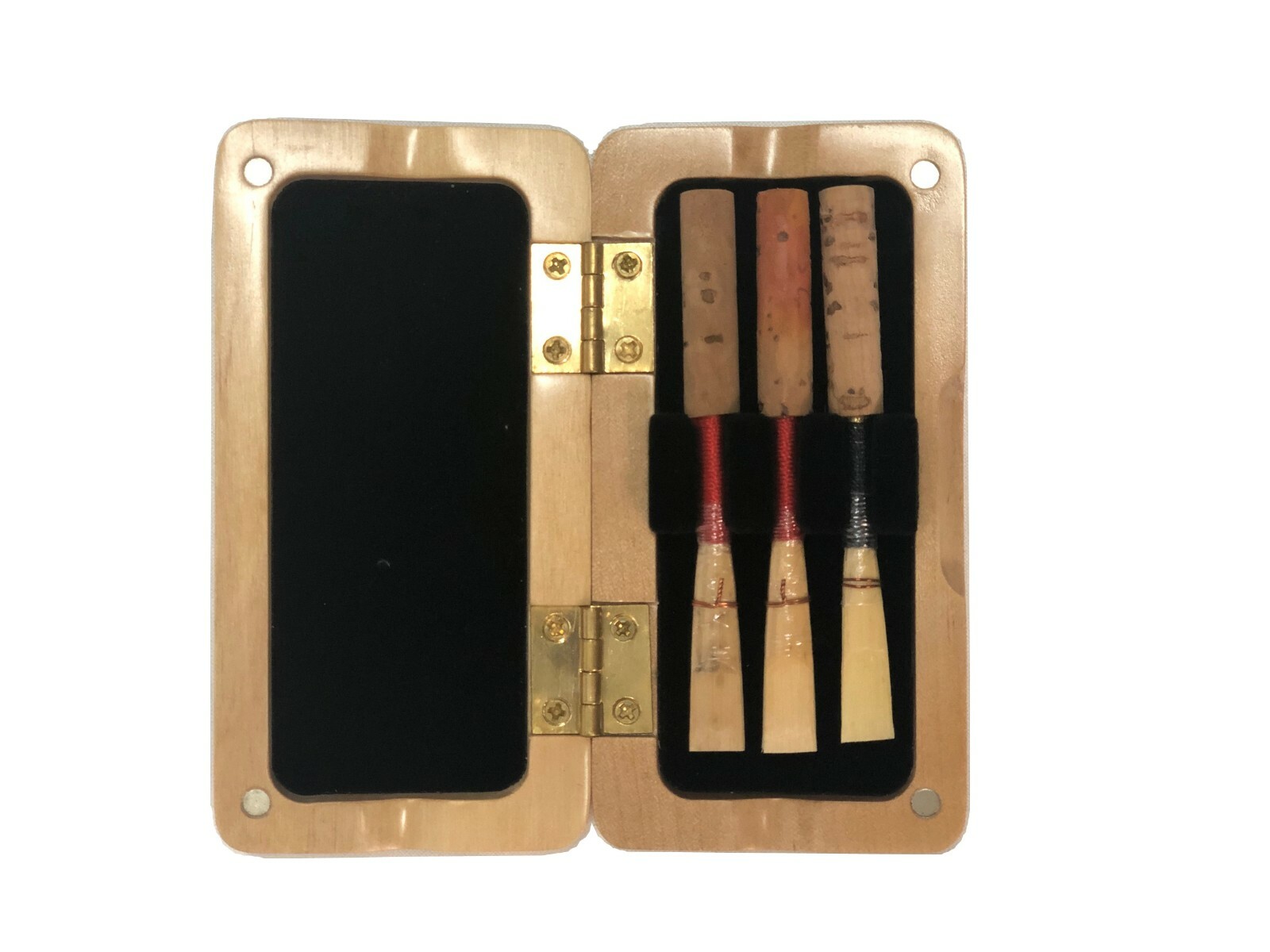 Wooden Oboe Reed Case Hold 3 Pcs Reeds in Original Wood Color | eBay