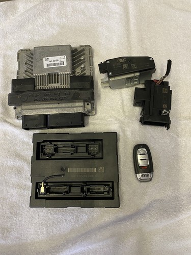 ENGINE COMPUTER KEY IGNITION ECU SET ASSEMBLY OEM 14-16 AUDI S4 S5 3.0T ...