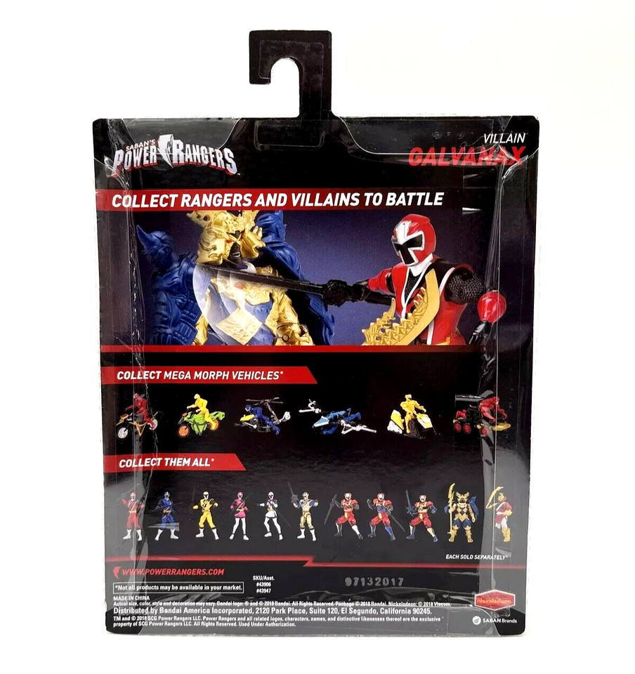 Power Rangers Super Ninja Steel Villain Galvanax Figure 43947 | eBay
