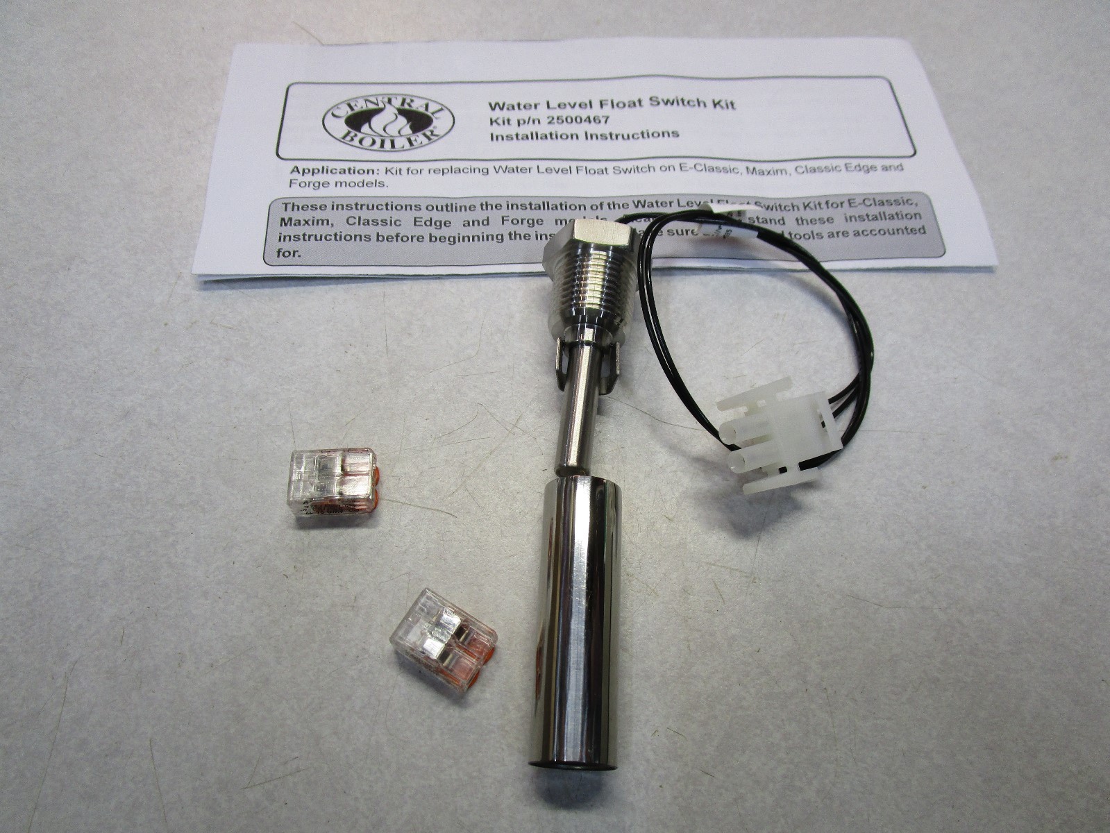 CENTRAL BOILER WATER LEVEL FLOAT SWITCH P/N# 2500467, OUTDOOR WOOD ...