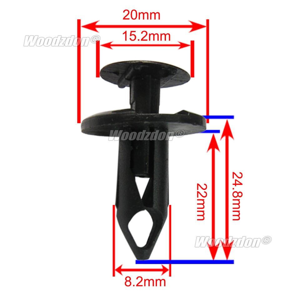 Set of 500 For GM Ford For Chrysler Push Type Retainers Clips 21030249 ...